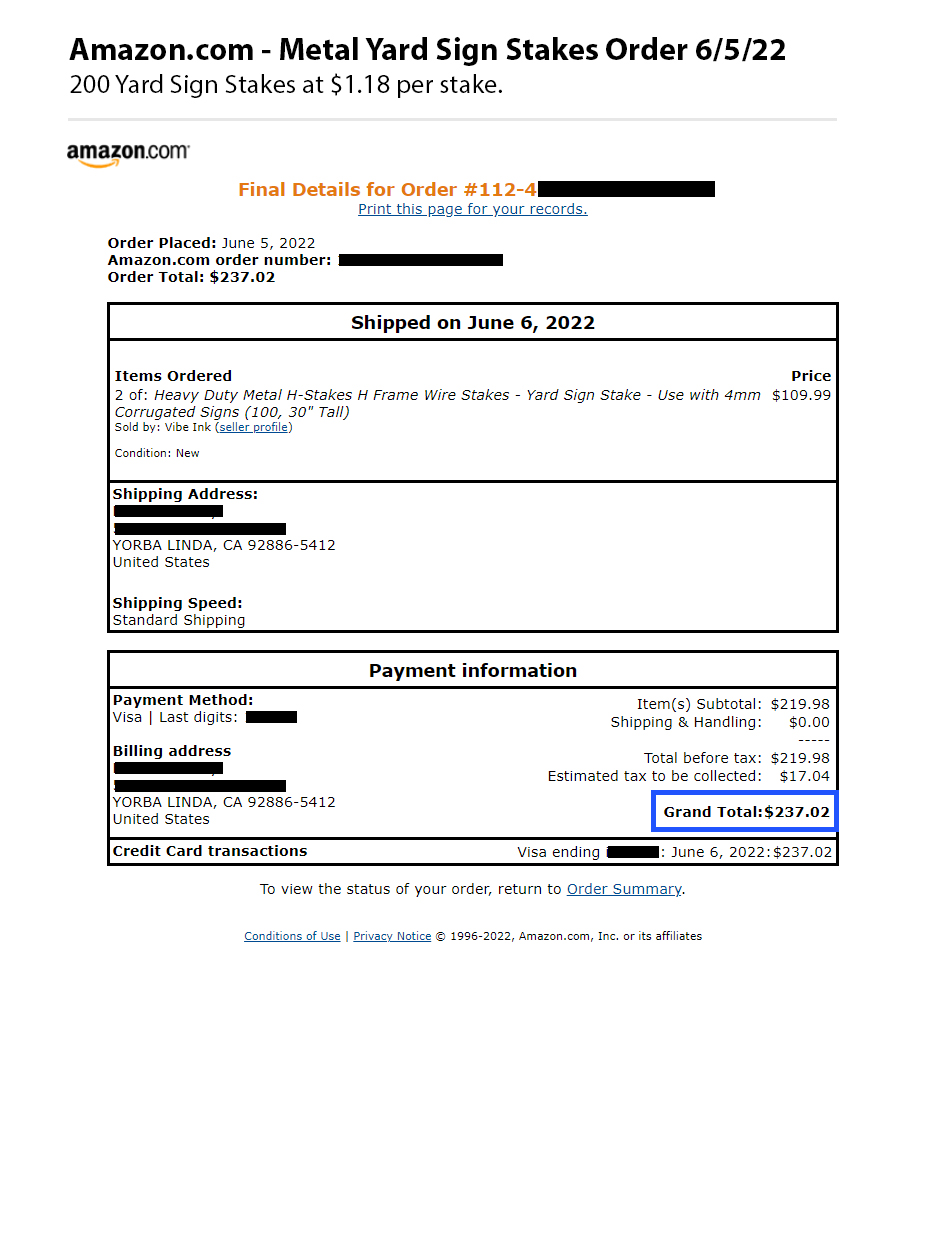 Donate - Neighbors of Grandview - Yorba Linda, CA